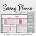 Fabric Inventory Tracker Excel Spreadsheet, Sewing Organizer, Fabric ...