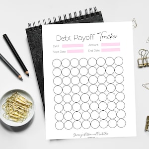 Debt Payoff Tracker, Debt Pay off Tracker, Debt Payoff Coloring Page ...