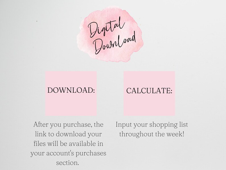 Grocery List Spreadsheet Grocery Shopping List Template - Etsy Grocery List Spreadsheet Grocery Shopping List Template - Etsy