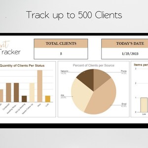 Client Tracker Small Business Template, Client Tracking Sheet, Client ...