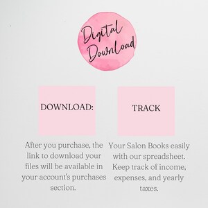 Salon Bookkeeping Template, Hair Salon Income and Expenses Tracker Log ...