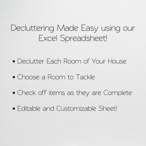 Declutter Checklist Template, Declutter Challenge, Declutter Planner ...