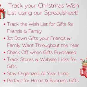 Christmas Wish List Template Google Sheets, Christmas Shopping List ...