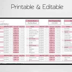 Makeup Inventory Management, Makeup Artist, Makeup Planner, Makeup ...