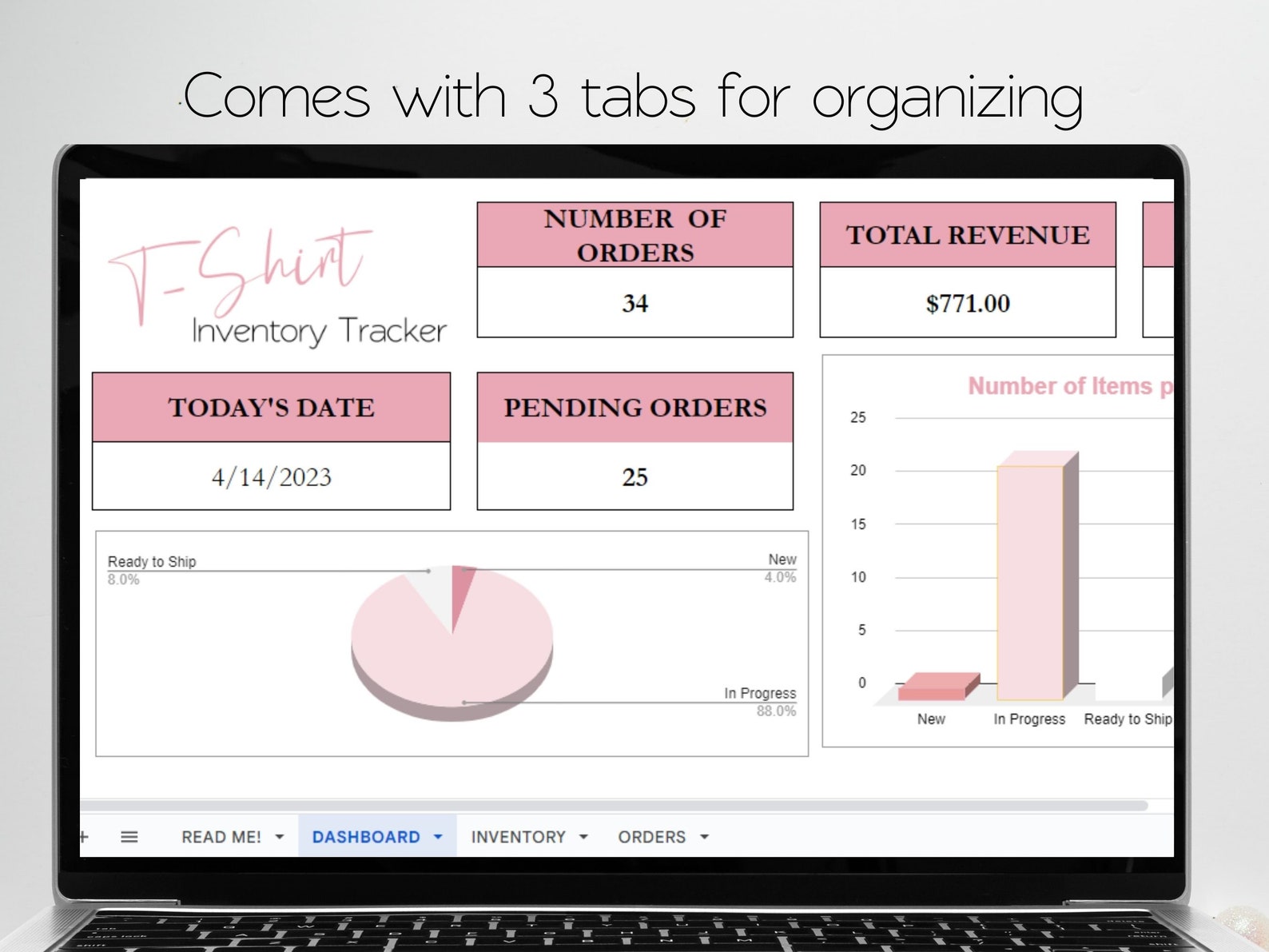 Tshirt Inventory Tracker, Tshirt Inventory Spreadsheet Template, Log ...