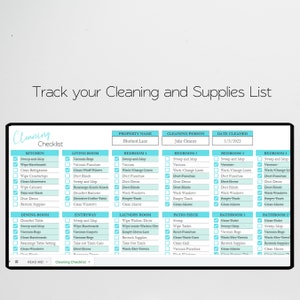 Cleaning List for Short Term Rental Property, Vacation Rental Cleaning ...