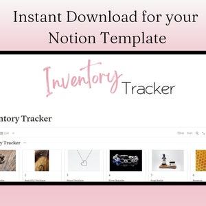 Inventory Tracker Notion Inventory List, Notion Template Inventory Log ...