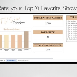 TV Show Tracker Excel Spreadsheet, TV Shows Tracking Google Sheets ...