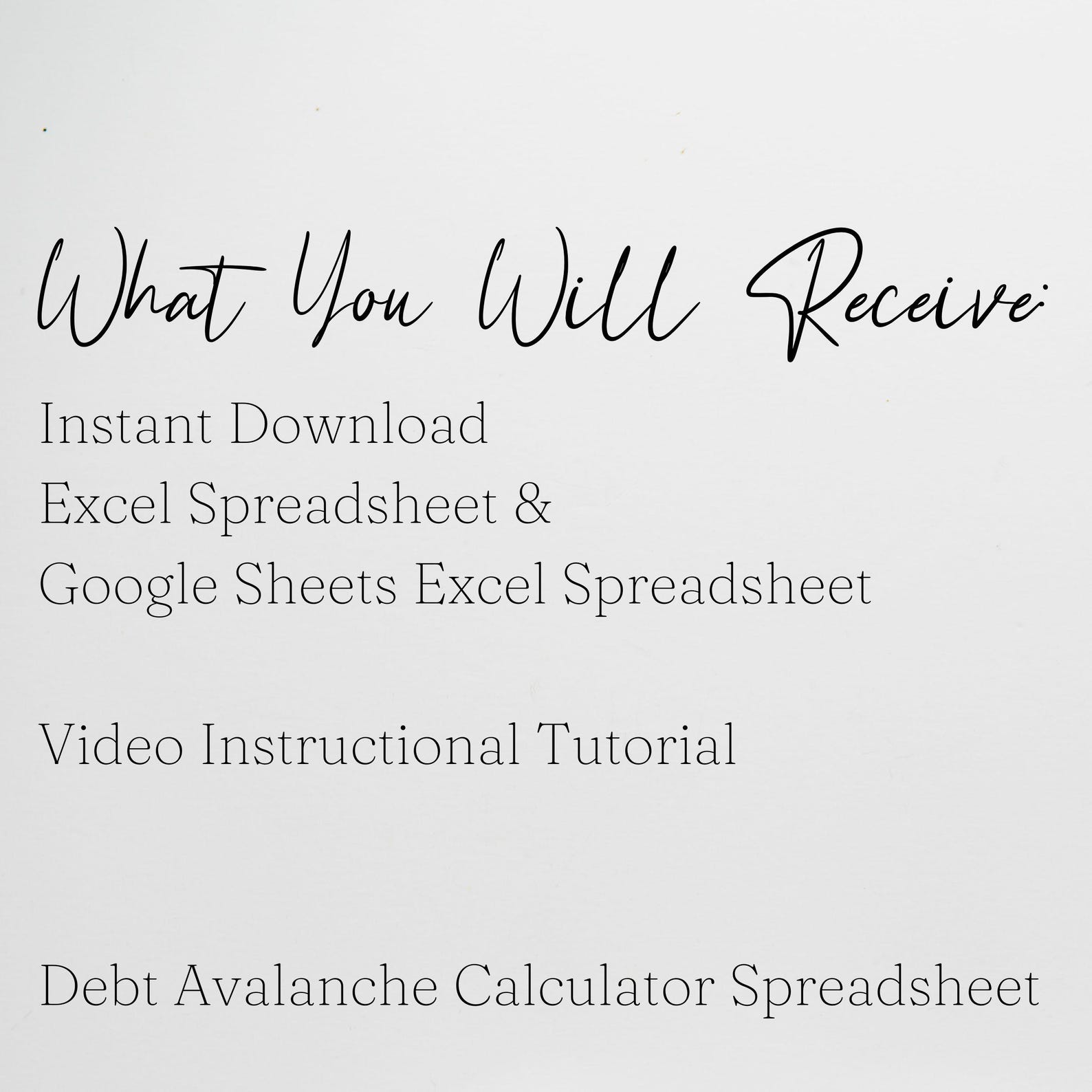 Debt Avalanche Spreadsheet, Debt Avalanche Excel, Debt Spreadsheet ...