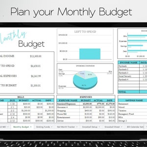 Ultimate Budget Bundle Spreadsheet, Financial Planner Spreadsheet ...