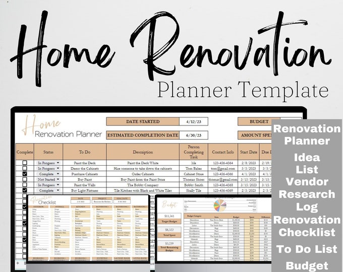 Editable Printable Interior Design Checklist, Room by Room List ...