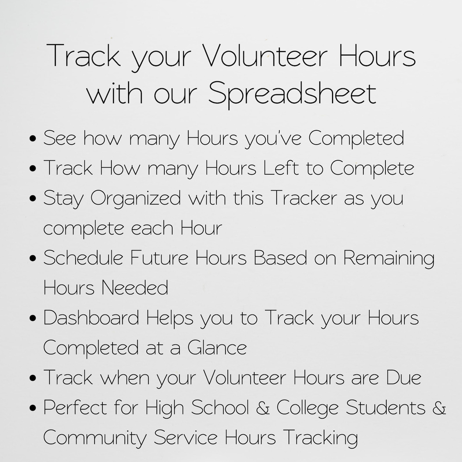 Volunteer Hours Log Sheet, Community Service Tracker Template Google ...