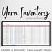 Craft Supplies Inventory Tracker Excel Spreadsheet Crafts Organization ...