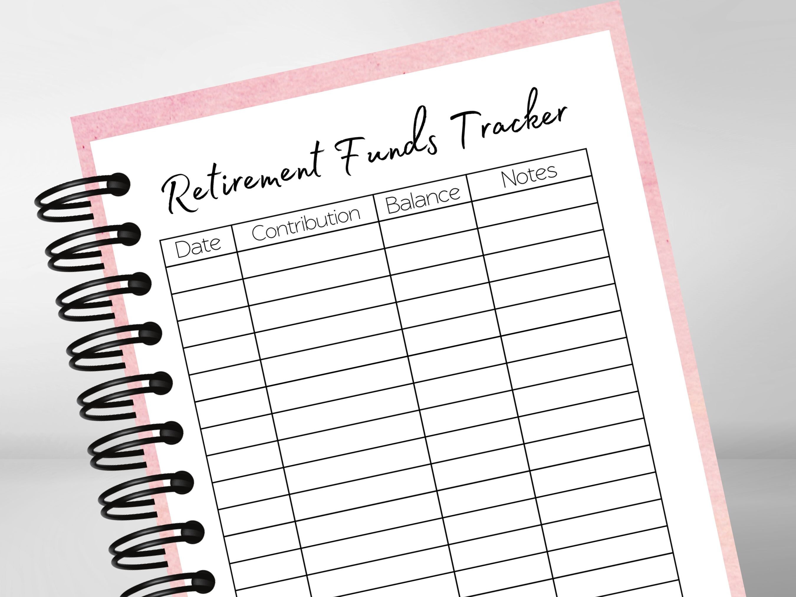 Retirement Tracker, Retirement Template, Retirement Printable ...