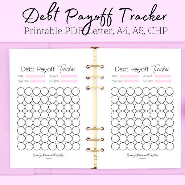 Debt Tracker Coloring Sheets - Etsy