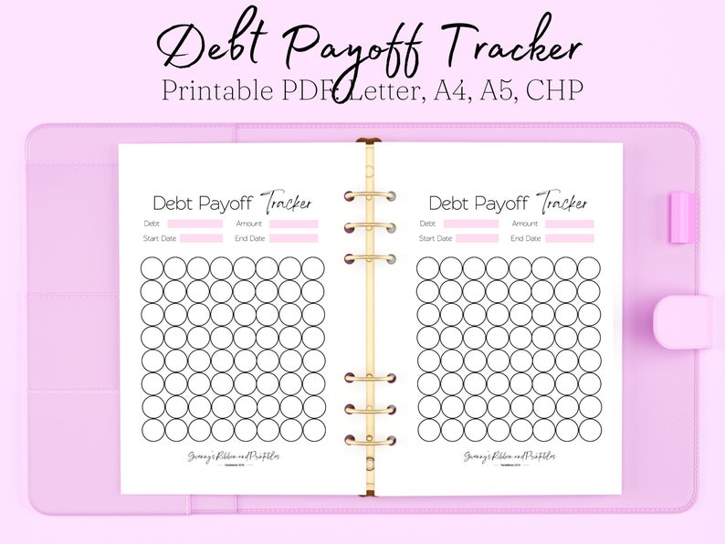 Debt Payoff Tracker, Debt Pay off Tracker, Debt Payoff Coloring Page ...