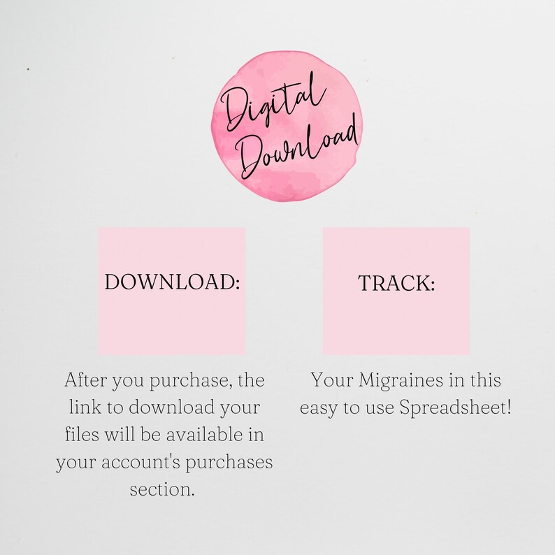 Migraine Tracker Excel Spreadsheet, Chronic Migraine Log Template ...