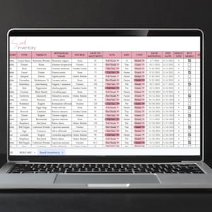 Seed Inventory Tracker, Garden Seeds Organization, Seed Starting, Seed ...