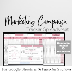 Marketing Campaign Tracker, Social Media Ads Performance Tracker ...