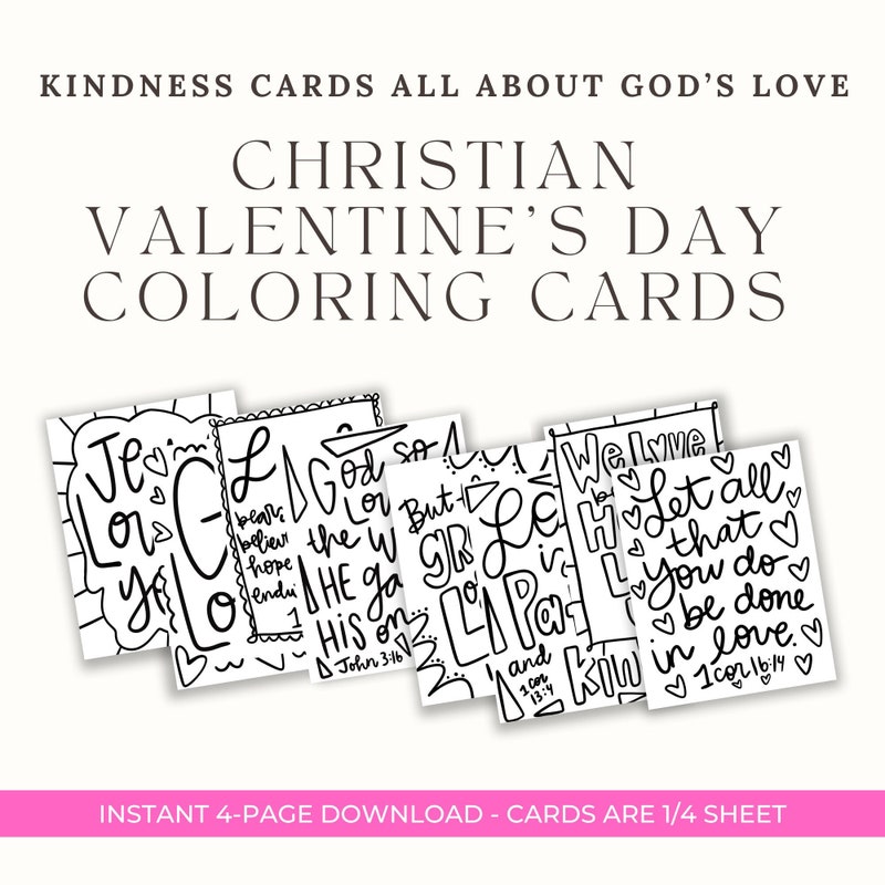 Christian Valentine Cards - Etsy
