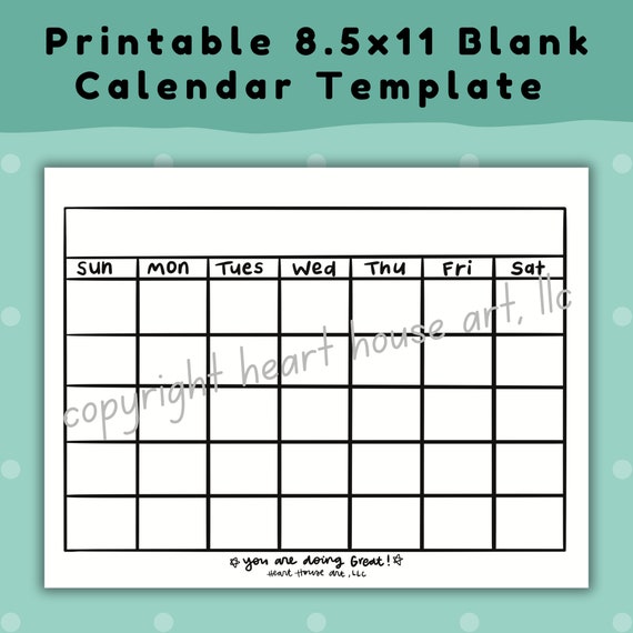 Calendar Chart Template