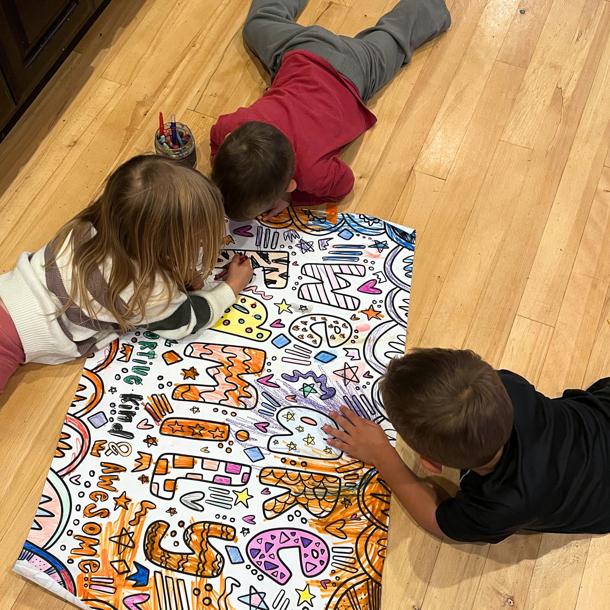 Giant Coloring Page Huge Coloring Poster Download Giant - Etsy