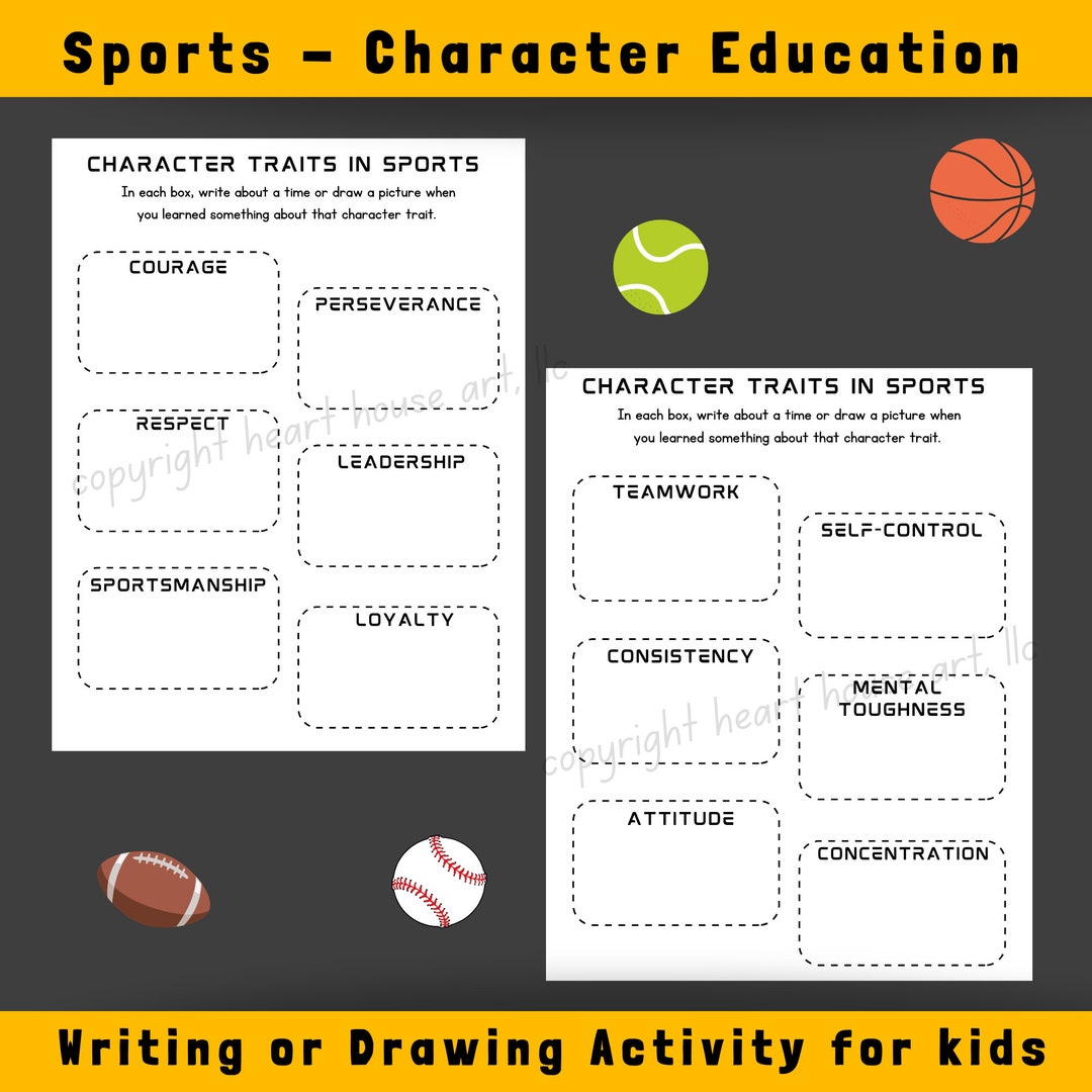 Sports Character Traits Worksheet: Team Building Activity (PDF ...