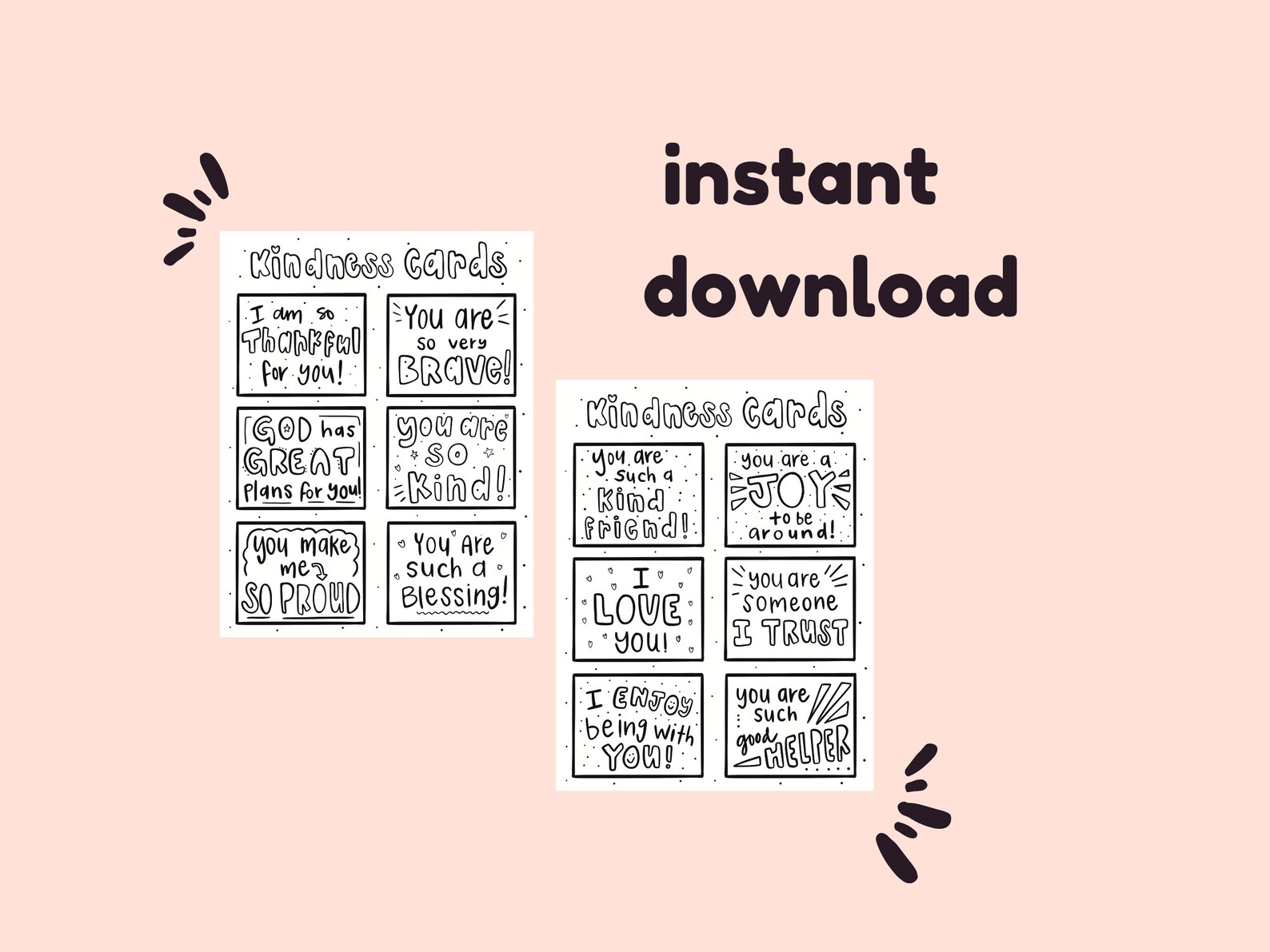 Kindness Coloring Page, Kindness Card Printable, Kids Kindness Card ...