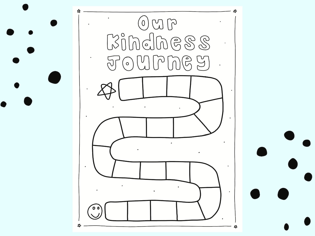 Kindness Chart, Reward Chart, Kindness Coloring Sheet, Behavior Goal ...