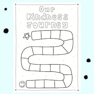 Kindness Chart, Reward Chart, Kindness Coloring Sheet, Behavior Goal ...