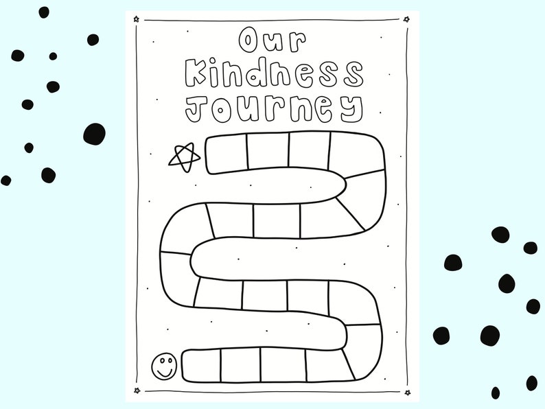Kindness Chart, Reward Chart, Kindness Coloring Sheet, Behavior Goal ...