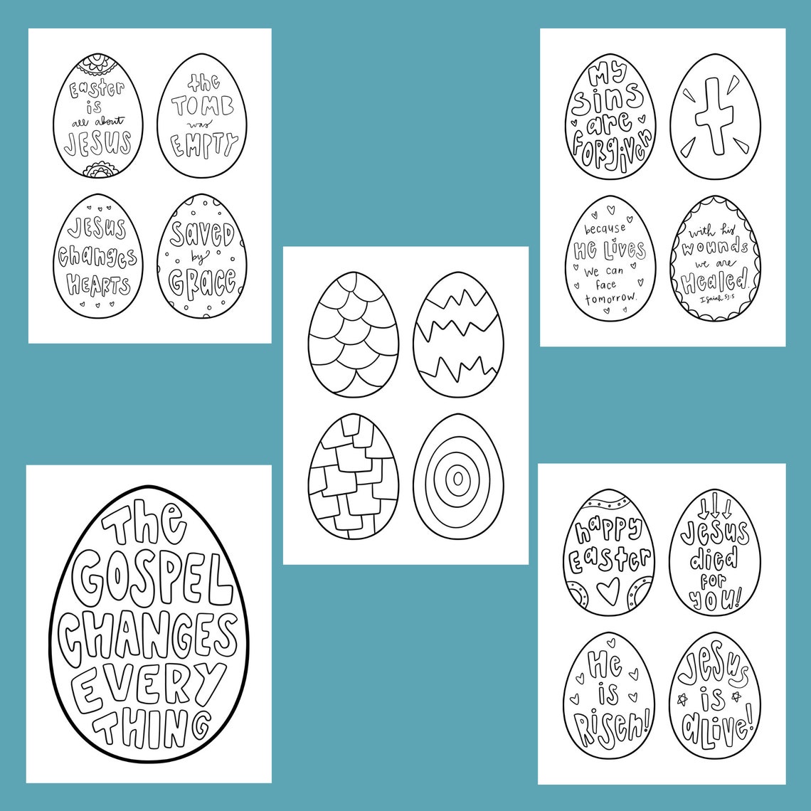 Printable Christian Easter Coloring Pages: Biblical Easter Crafts ...