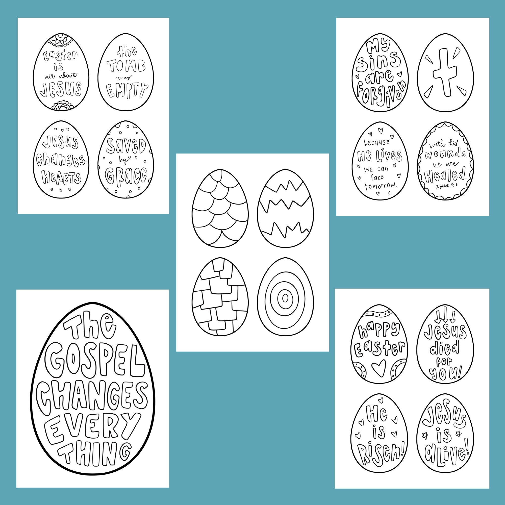 Printable Christian Easter Coloring Pages: Biblical Easter Crafts ...