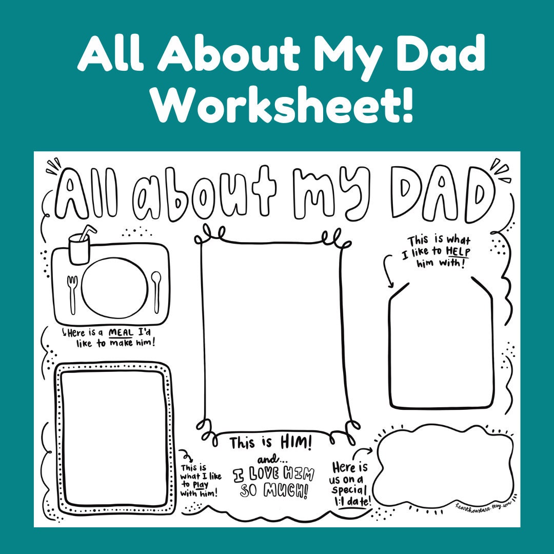 Fathers Day Gift From Kids, Fathers Day Card Funny, All About My Dad ...