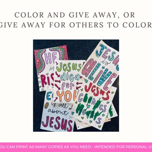 Easter Scripture Cards, Bible Verse Easter, Christian Coloring Cards ...