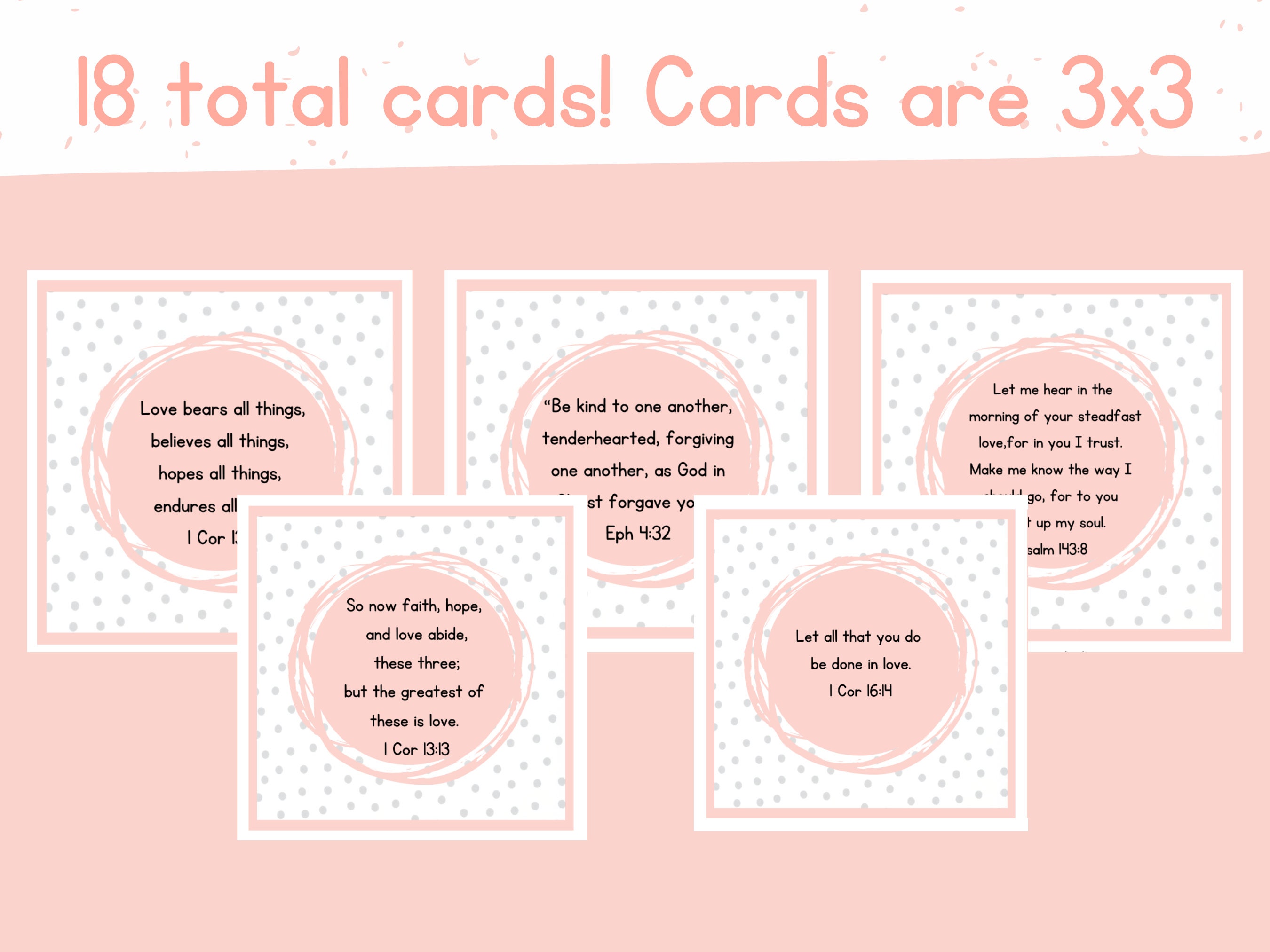 Scripture Cards, Printable Bible Verse Cards, Christian Scripture ...