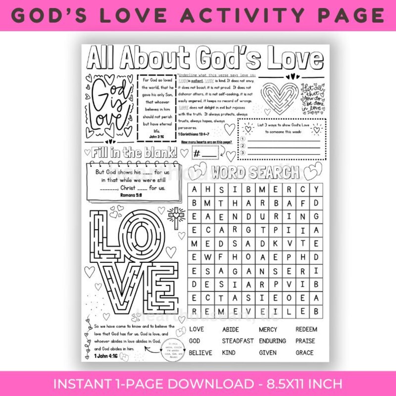 Church Valentine Activity - Etsy