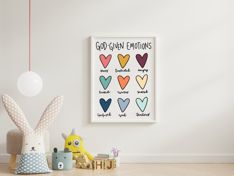 Feelings Poster, Emotions Chart, Homeschool Poster, Educational ...