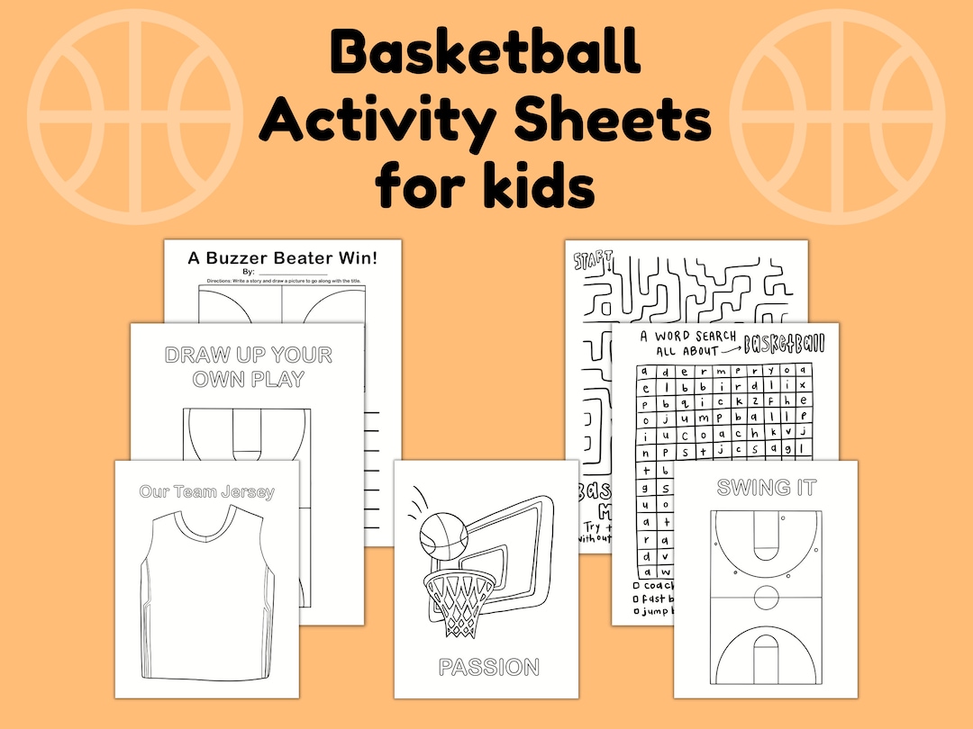Basketball Printable, Basketball Coloring Pages, Basketball Sheet ...