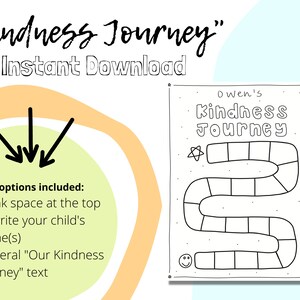 Kindness Chart, Reward Chart, Kindness Coloring Sheet, Behavior Goal ...