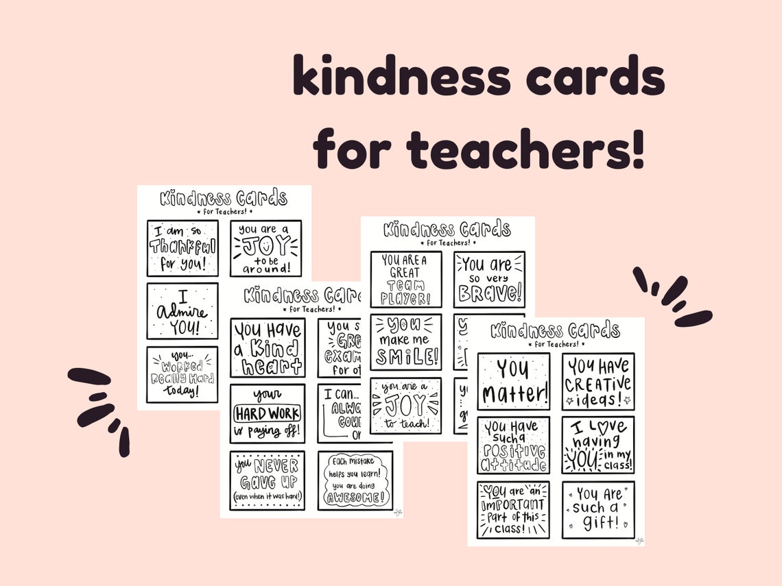 Kindness at School, Teach Kindness, Coloring Cards for Kids, Kids ...