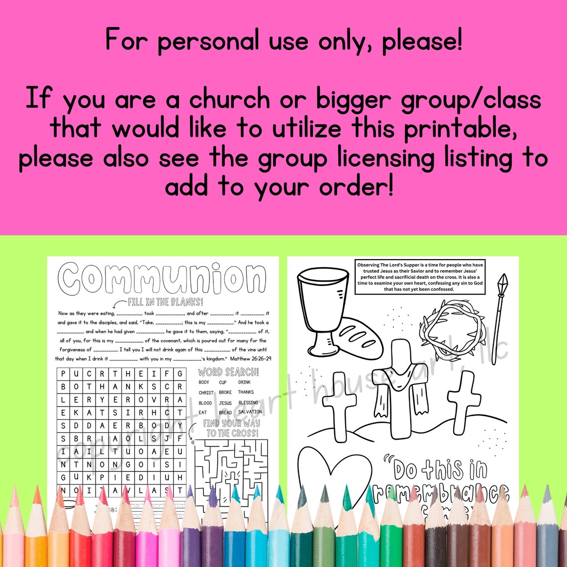 Communion Craft, Communion Coloring Page, Jesus Coloring Pages ...
