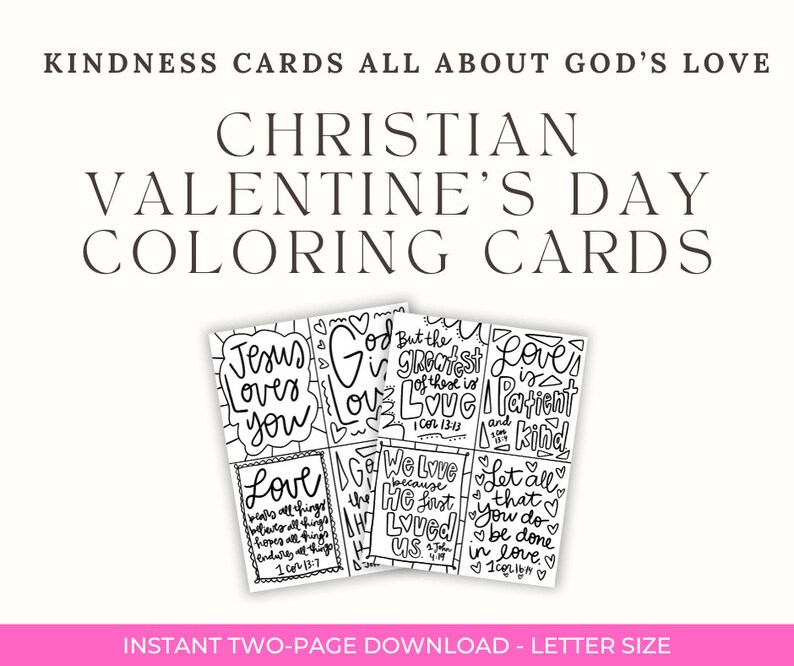 Bible Verse Valentine, Christian Valentine Cards, Kindness Cards ...
