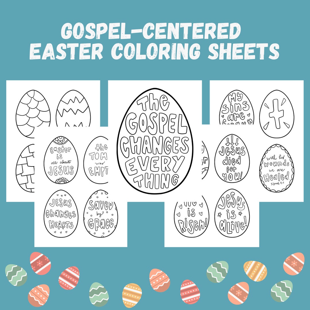 Printable Christian Easter Coloring Pages: Biblical Easter Crafts (PDF ...