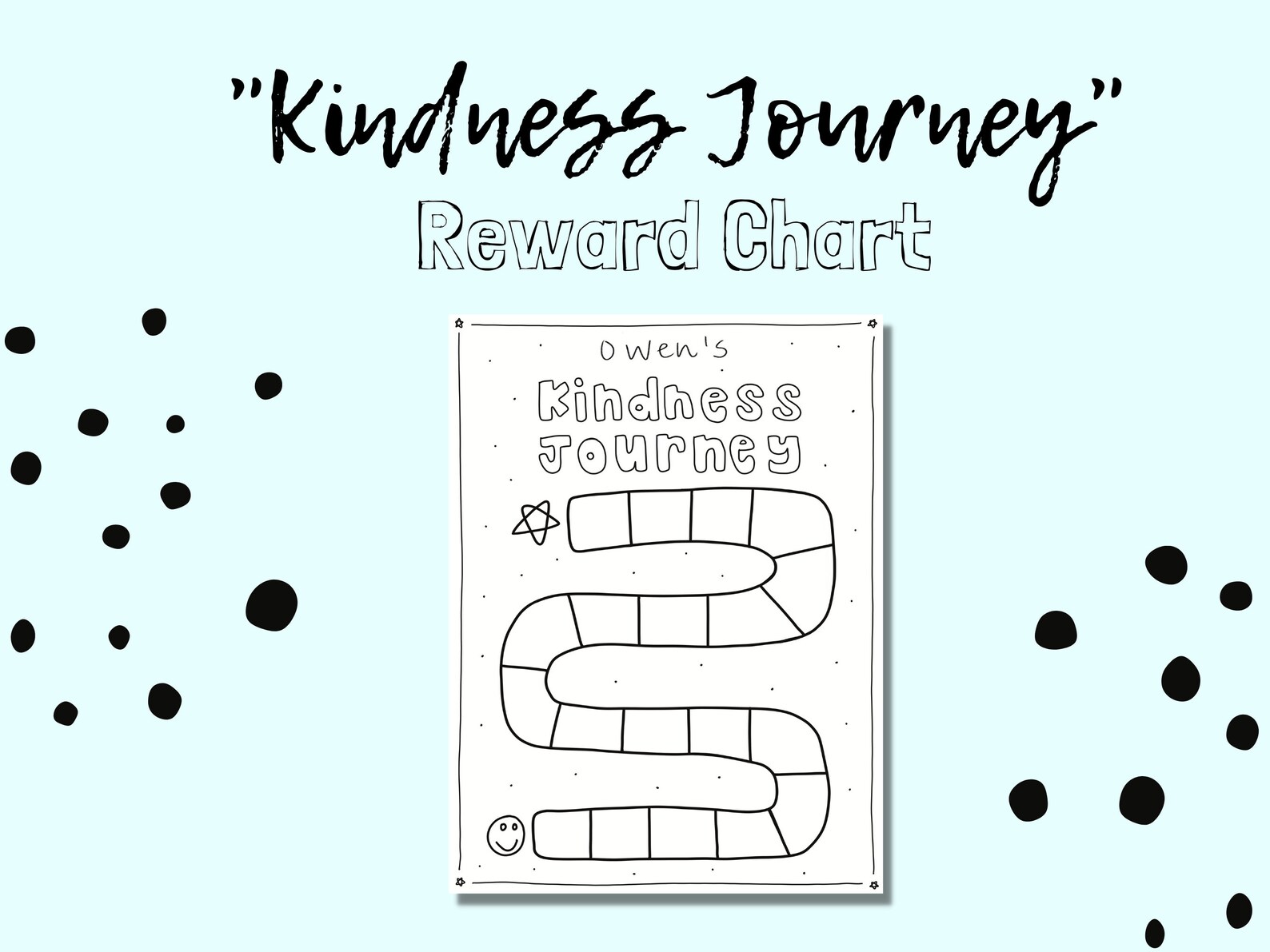 Kindness Chart, Reward Chart, Kindness Coloring Sheet, Behavior Goal ...