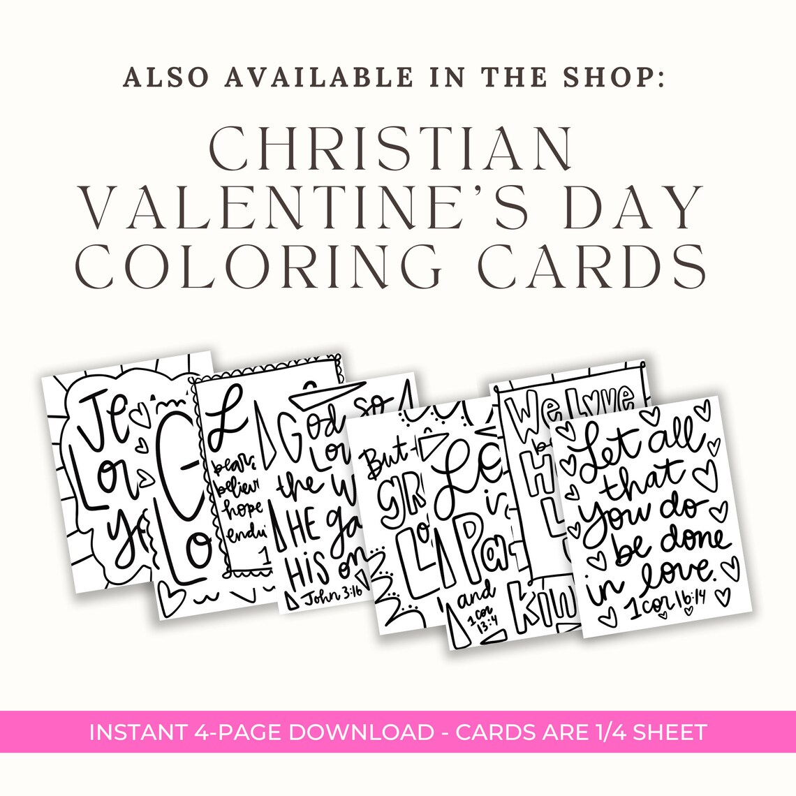 Christian Valentine's Day Activity Sheet for Kids, Scripture Valentine ...