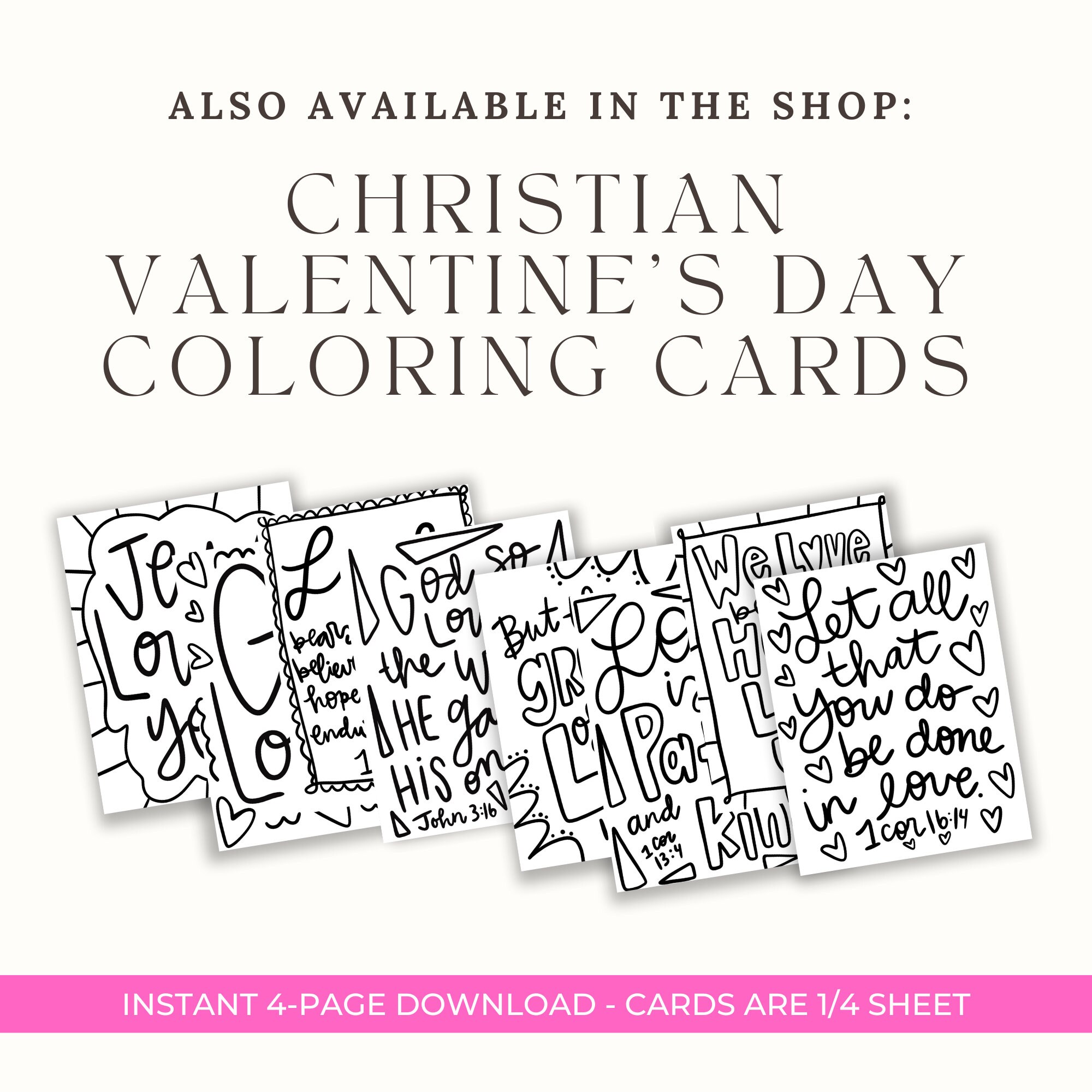 Christian Valentine's Day Activity Sheet for Kids, Scripture Valentine ...