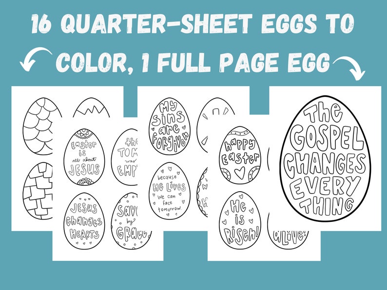 Printable Christian Easter Coloring Pages: Biblical Easter Crafts ...
