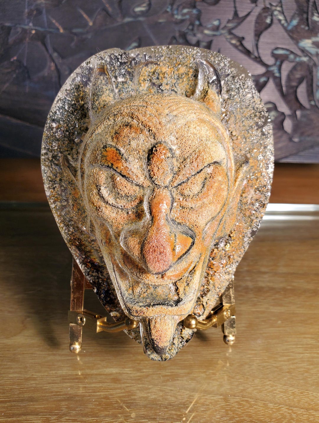 Unique Sand Cast Glass Devil Sculpture. - Etsy