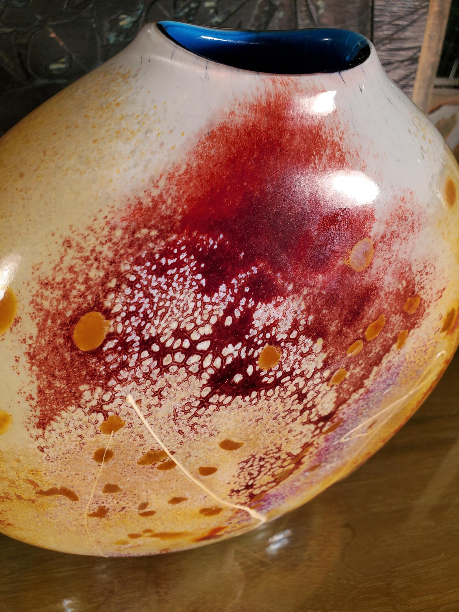 Desert Sunrise Reticulated Powders Pocket Vase With a Duro Vanilla ...